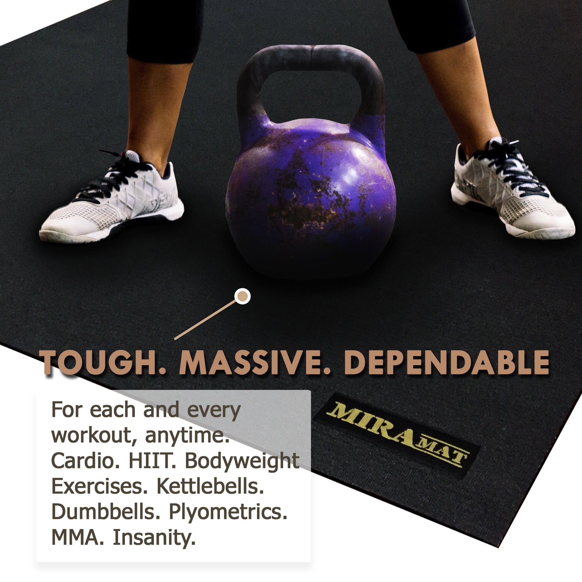 Miramat® - 200cm x 120cm - Extra Large Exercise And Yoga Mat - In Stoc ...